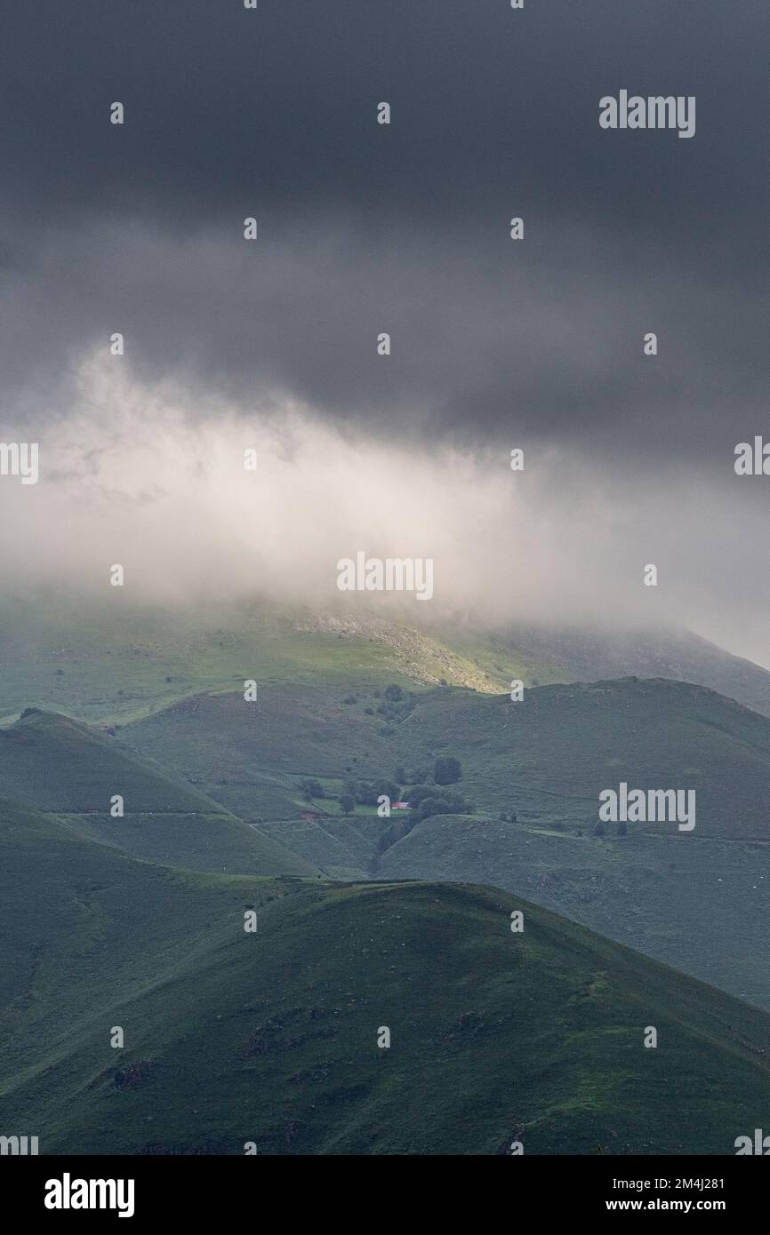 Views of the Pyrenees mountains, French Basque Country Stock Photo - Alamy