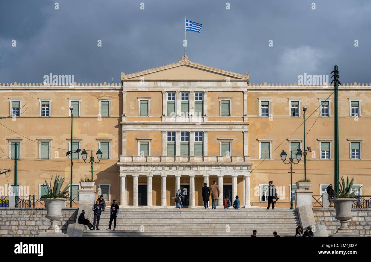 Greek Parliament, Syntagma Square, Athens, Greece Stock Photo - Alamy
