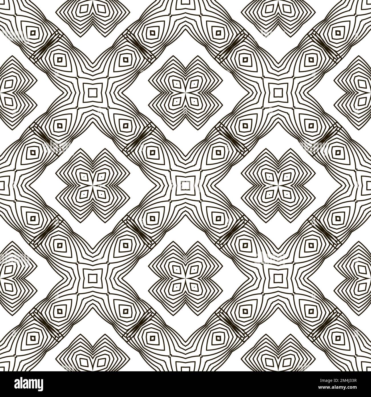 Line Icon Seamless Pattern Isolated on White Background Stock Photo - Alamy