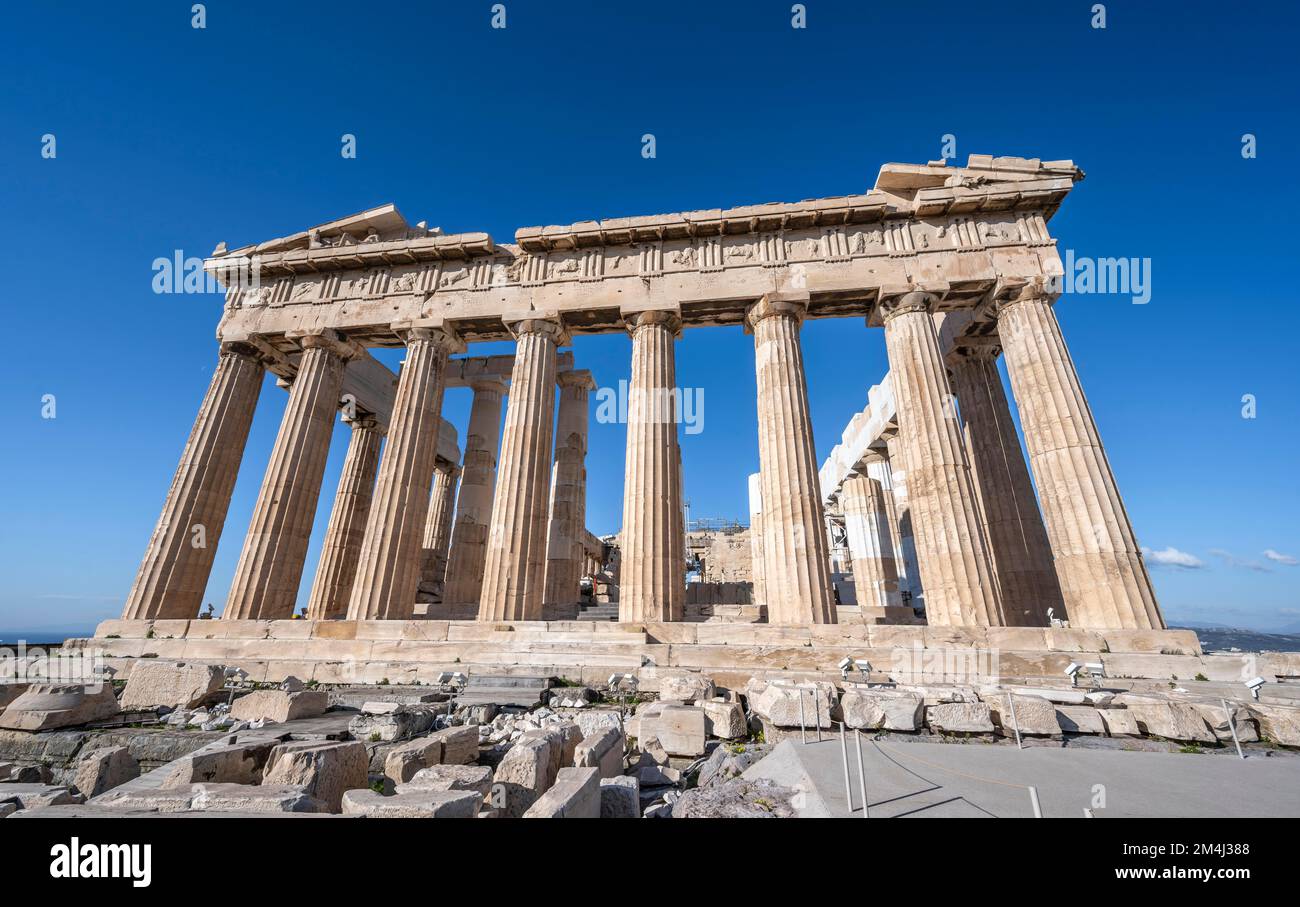 Parthenon Temple, Acropolis, Athens, Greece Stock Photo - Alamy