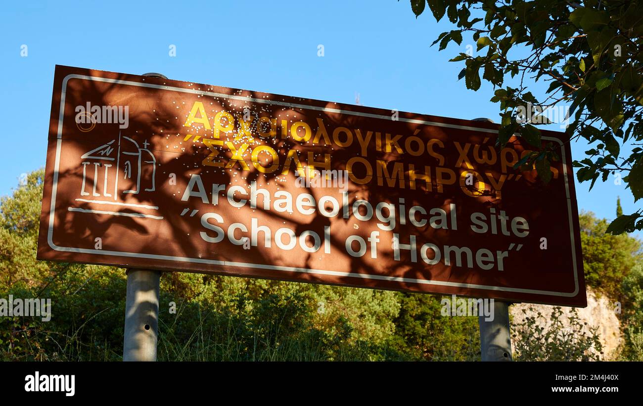 Archaeological Site, School of Homer, Shield Archaeological Site, Blue ...