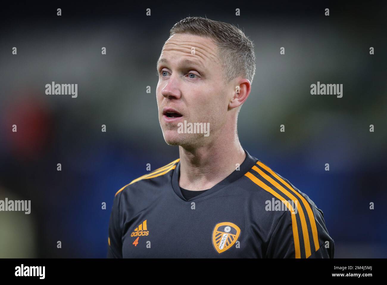 Adam Forshaw #4 of Leeds United during the pre match warm up ahead of ...