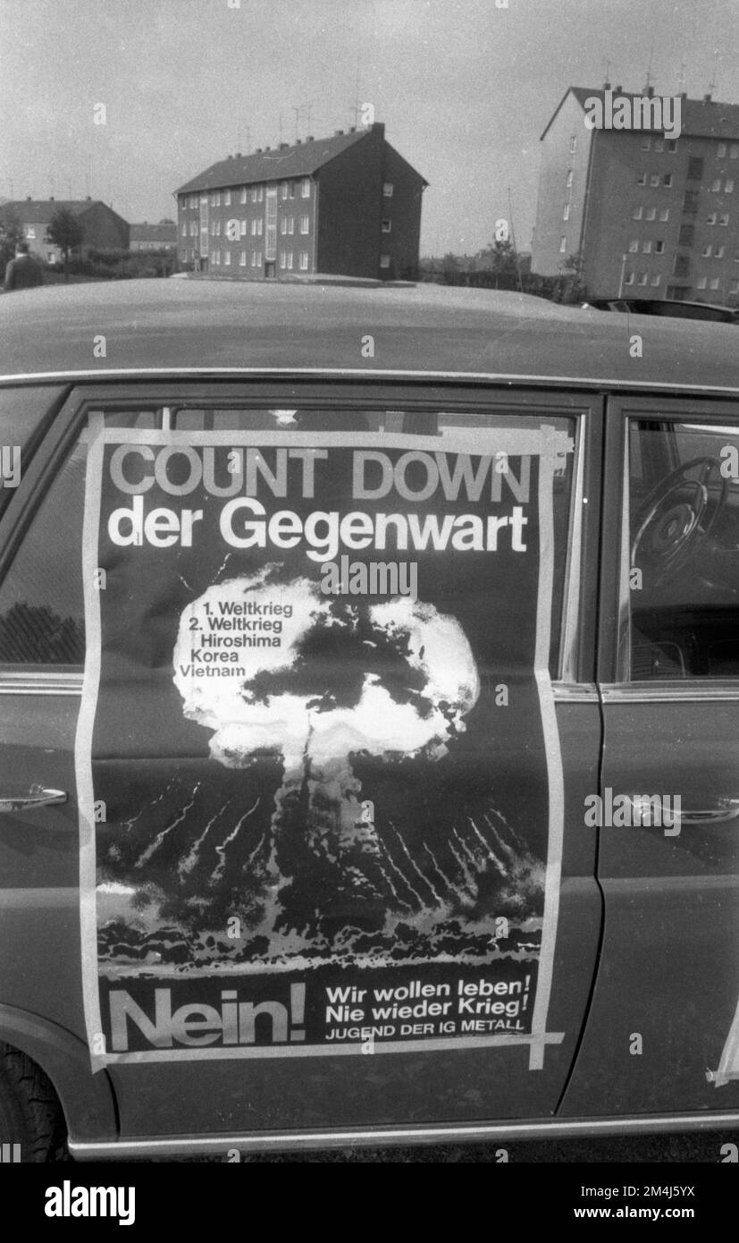 The Anti-War Day is 1 September, here in Aachen in 1965, celebrated by ...