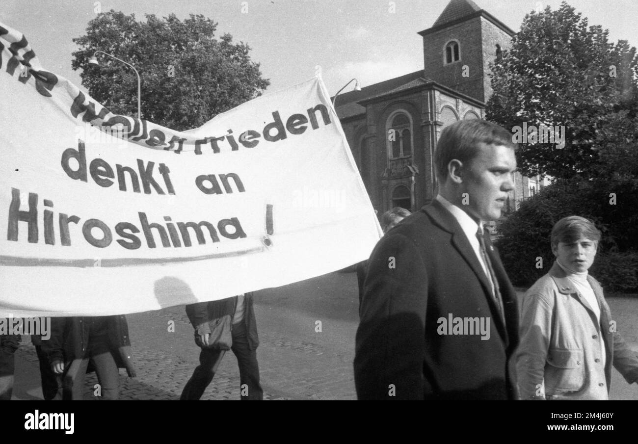 The Anti-War Day is 1 September, here in Aachen in 1965, celebrated by ...