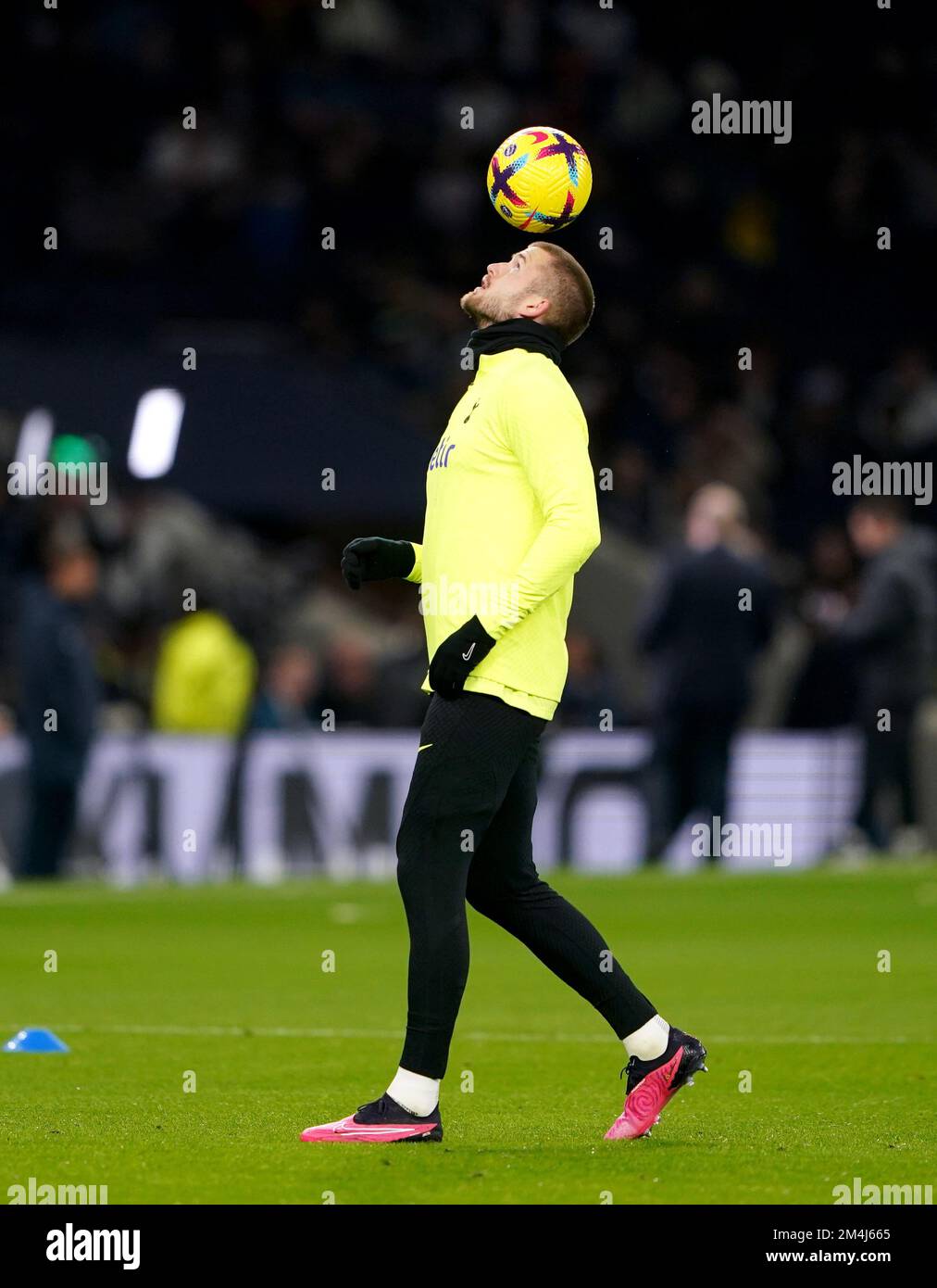 Tottenham Hotspur's Eric Dier warms up on the pitch ahead of a friendly ...