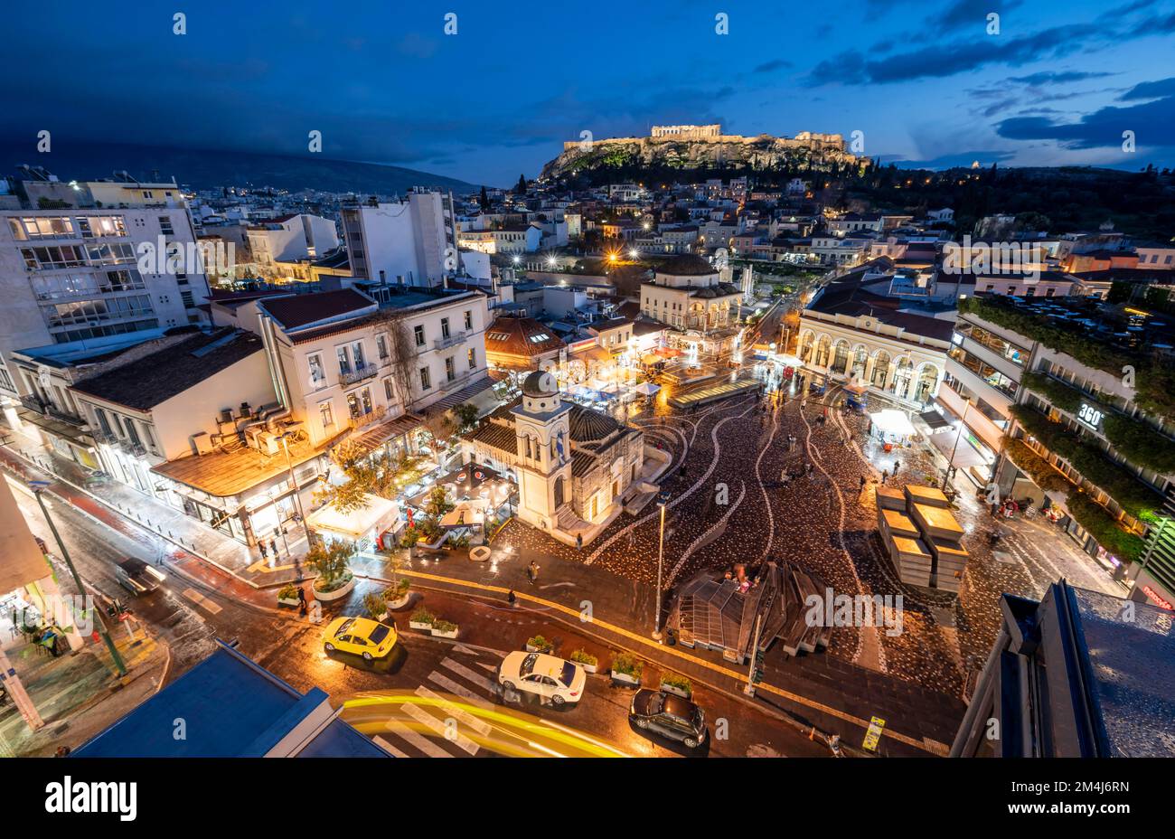 Acropolis of athens night hi-res stock photography and images - Alamy