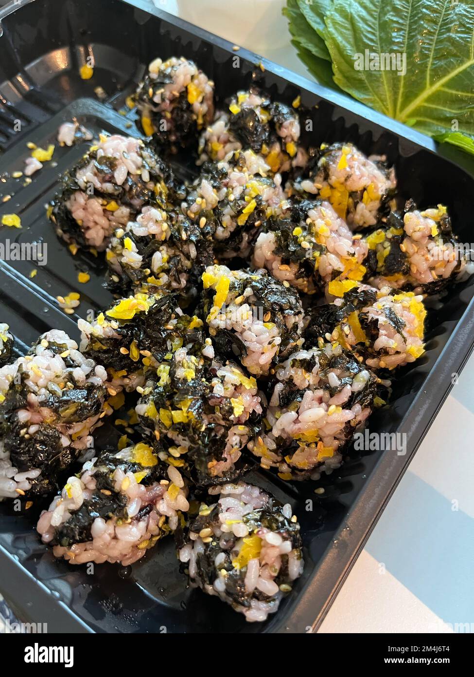 Gim Jumeok-bap, a Korean rice balls Stock Photo - Alamy