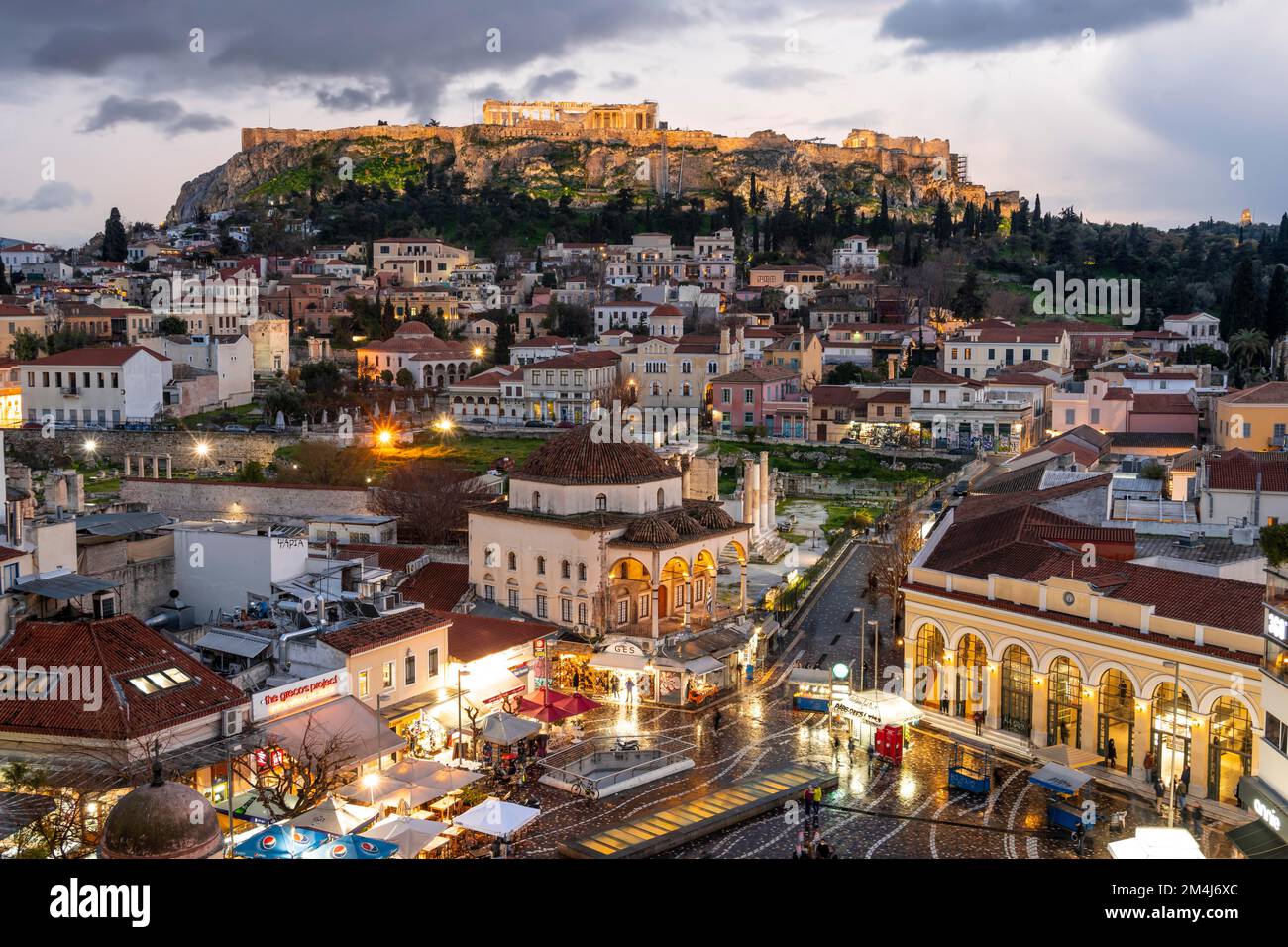 Acropolis of athens by night hi-res stock photography and images - Alamy