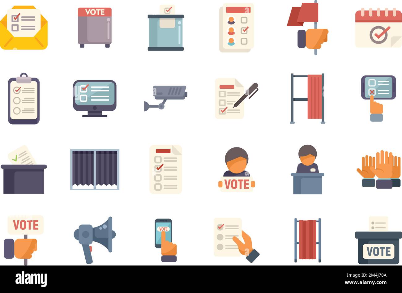 Electronic voting machine Stock Vector Images - Alamy