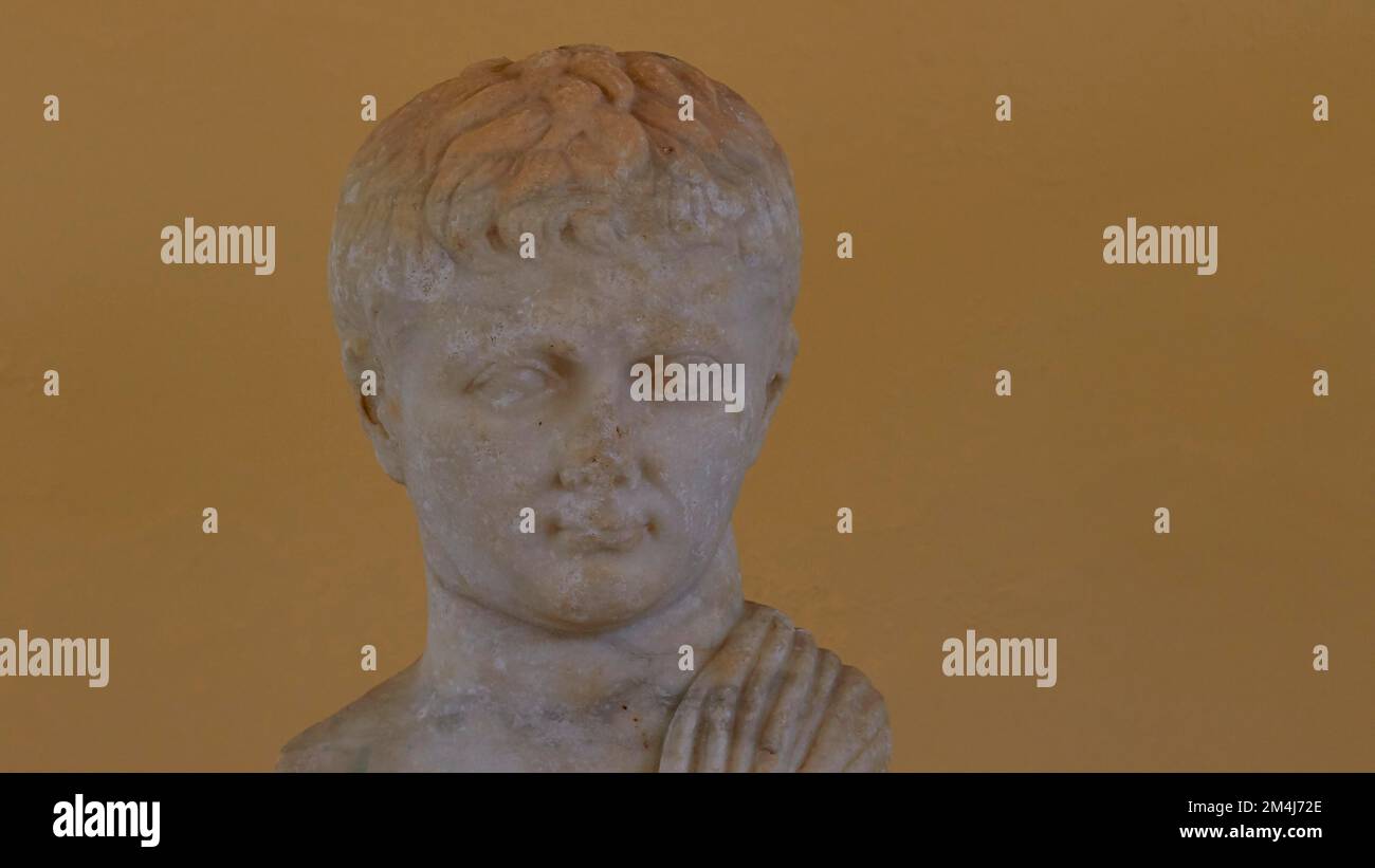 Folklore Museum, Archaeological Museum, Marble Head of a Young Man ...