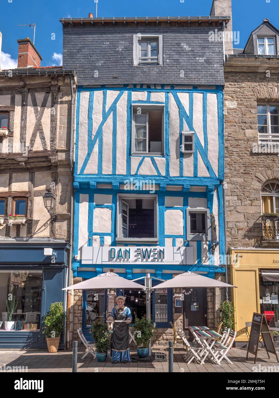 Half-timbered house on the Pl. du General de Gaulle square in the old ...