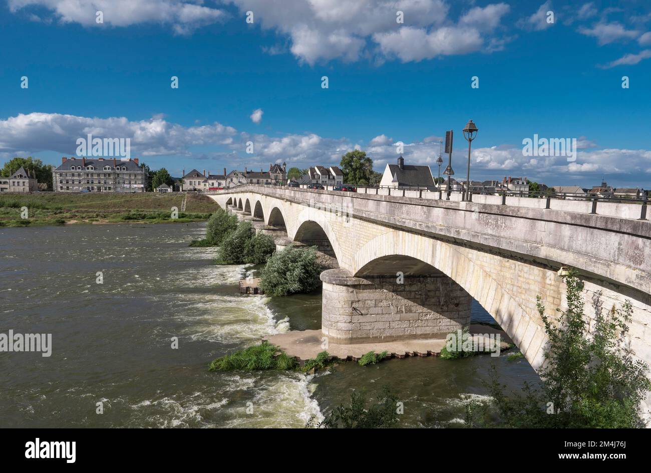 Marechal Leclerc Bridge on the Loire, Loire Valley, Departement Indre ...