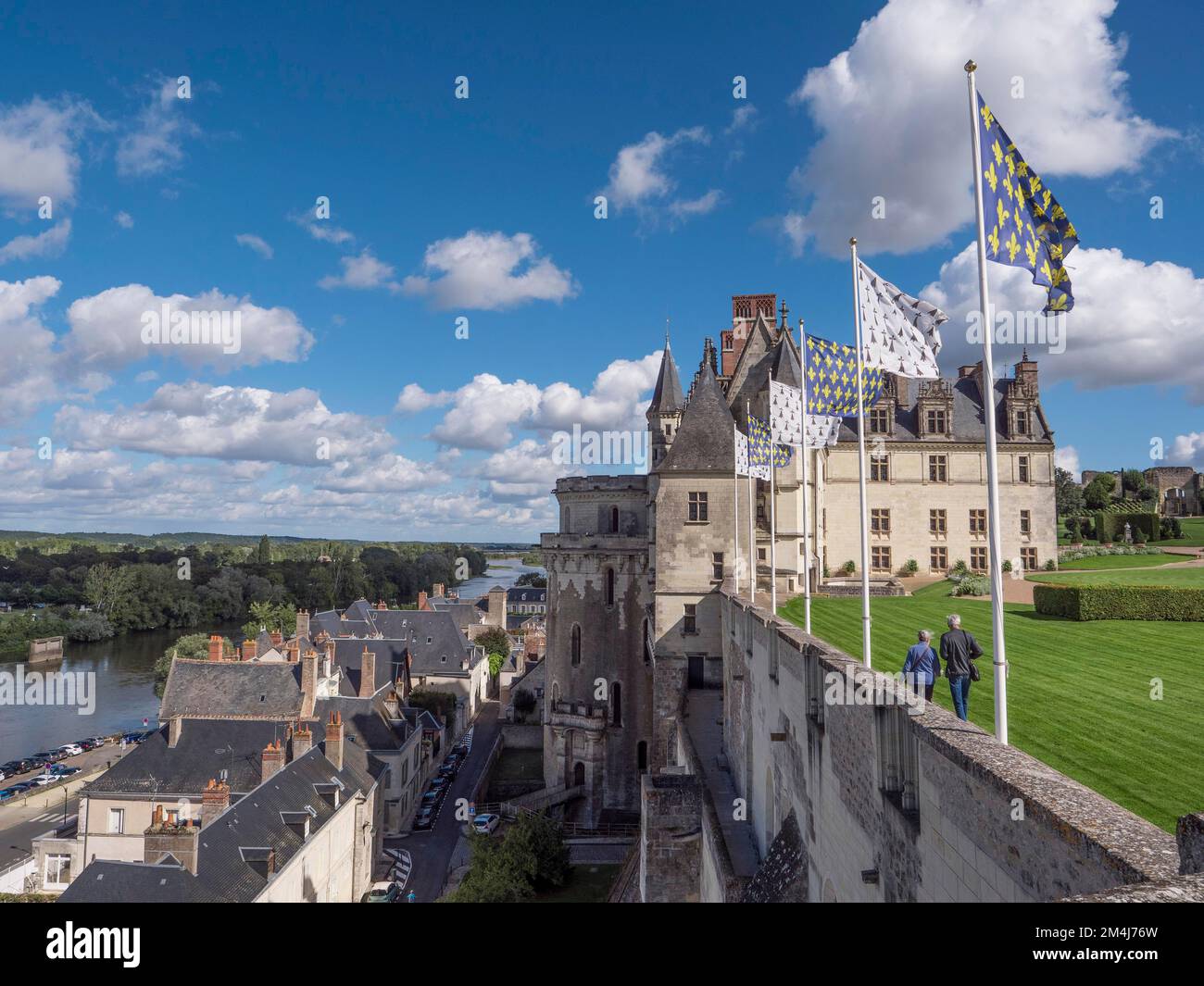 Renaissance Castle of Amboise, Unesco World Heritage Site and view of ...