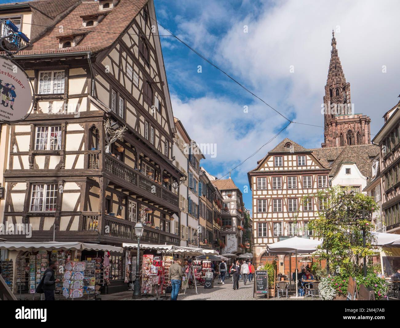 Tourist attraction, half-timbered houses in the Rue du Maroquin and in ...