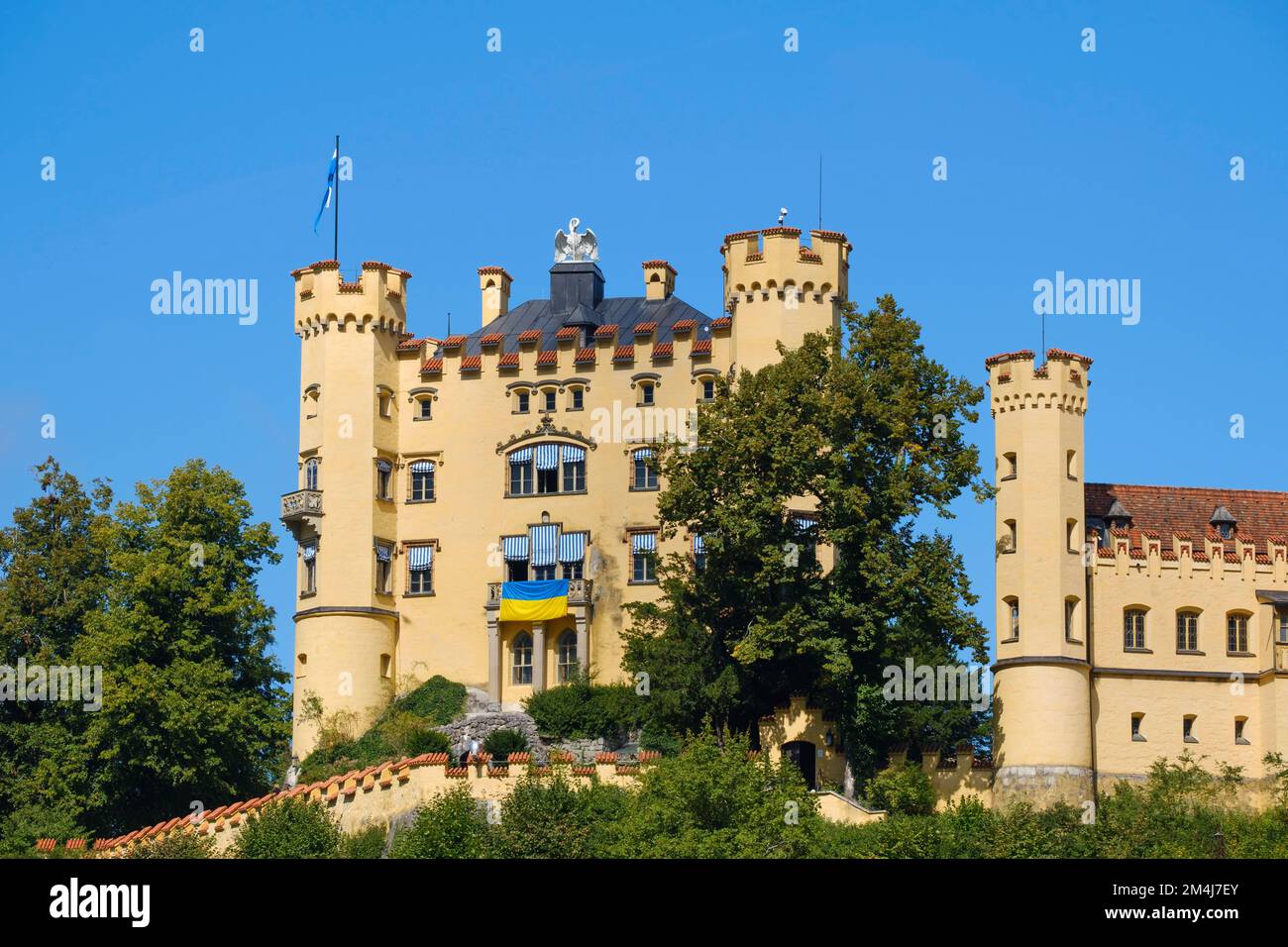 Hohenschwangau Castle, Schwangau, Fuessen, Allgaeu, Bavaria, Germany ...