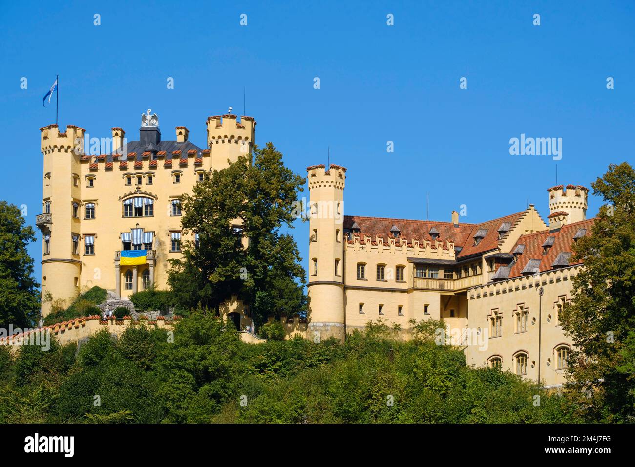Hohenschwangau Castle, Schwangau, Fuessen, Allgaeu, Bavaria, Germany ...