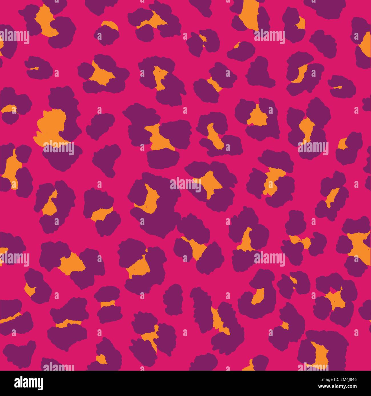 Seamless leopard pattern in pink, purple and gold Stock Vector Image ...