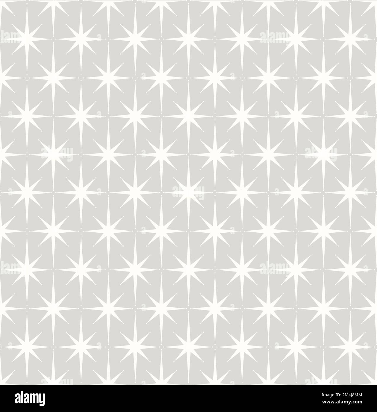 Gray and white Mid-century 1950s modern starburst pattern Stock Vector ...