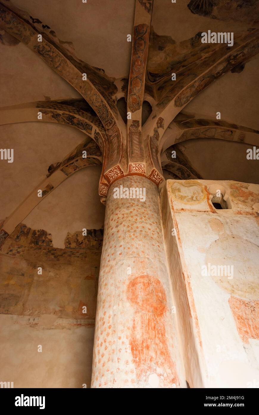 Central pillar similar to the palm tree, which symbolizes Saint ...