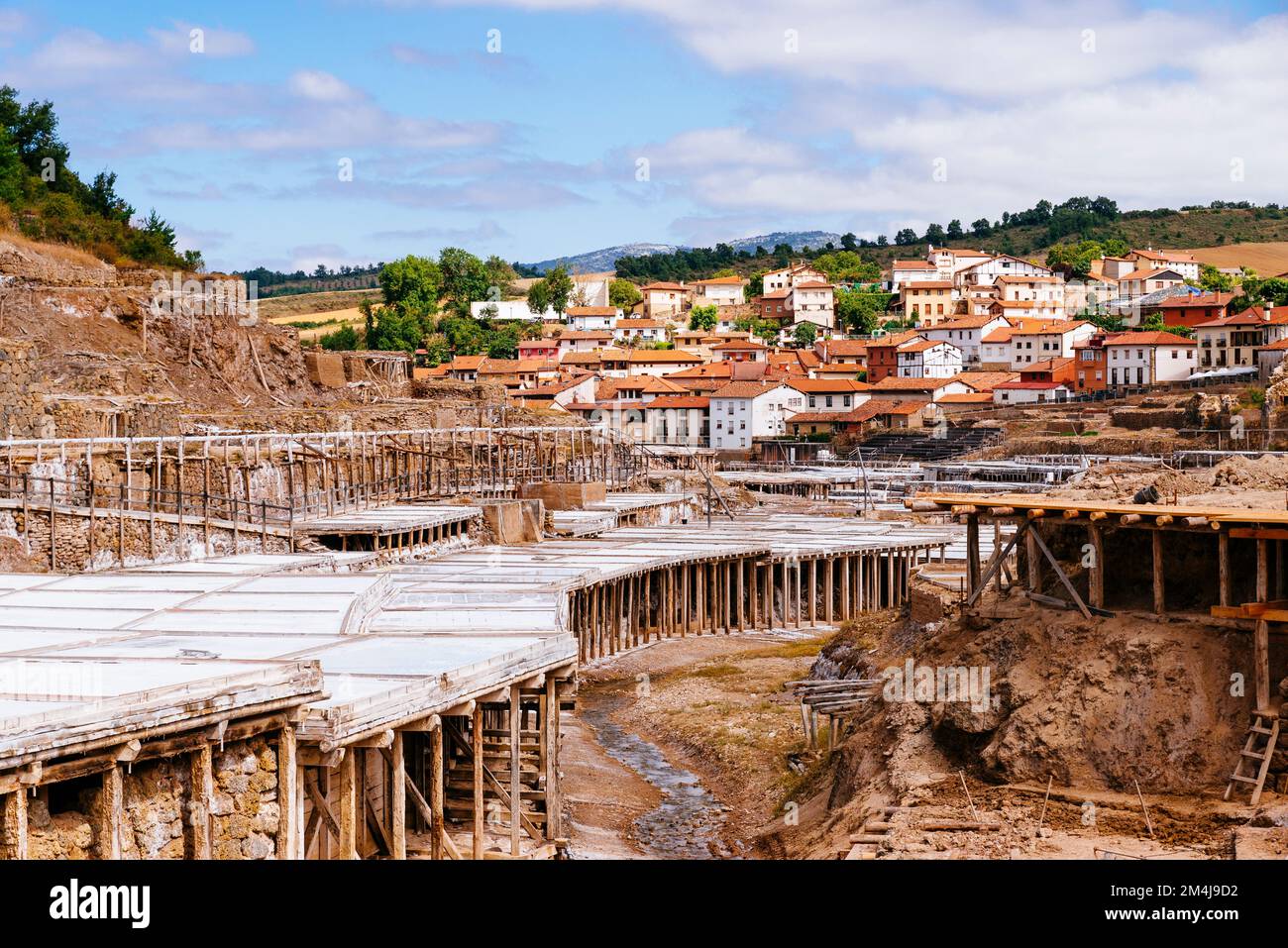 Salt Valley of Añana. Añana, Álava, Basque Country, Spain, Europe Stock ...
