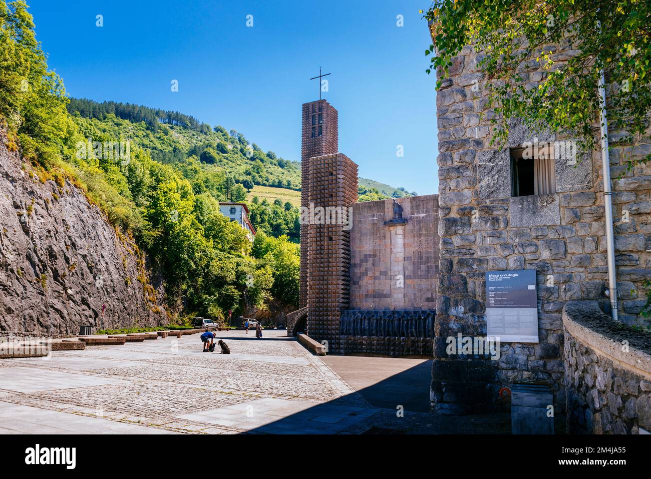 Main facade. Sanctuary of Our Lady of Arantzazu. Sanctuary of Our Lady ...