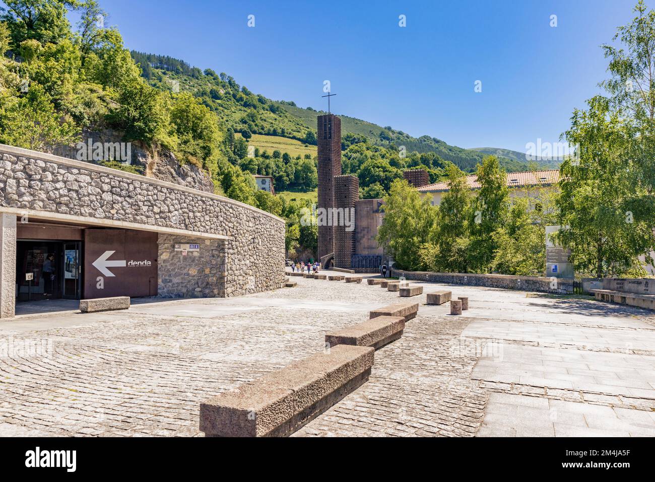 Main facade. Sanctuary of Our Lady of Arantzazu. Sanctuary of Our Lady ...