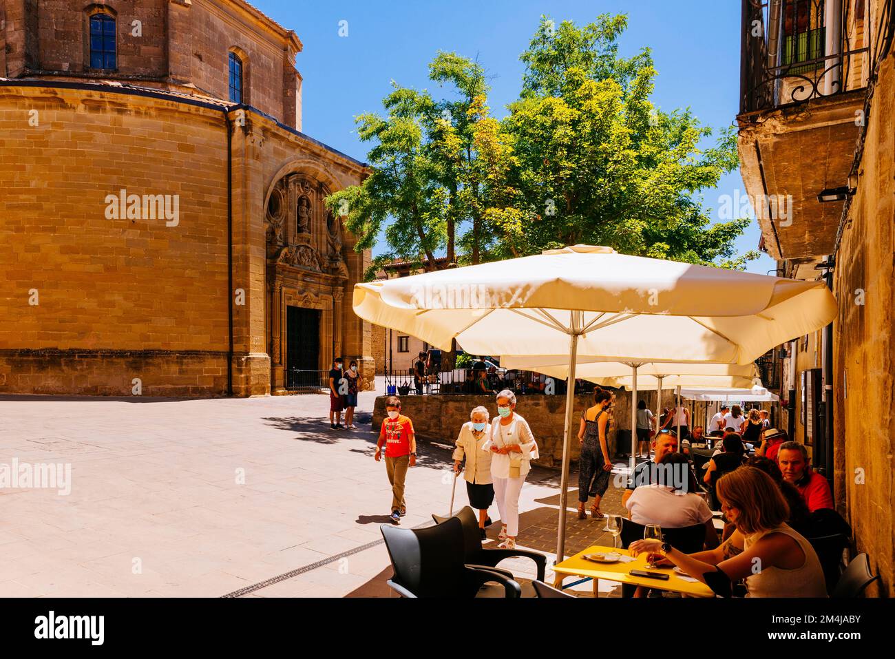 Village street. Laguardia, Álava, Basque Country, Spain, Europe Stock ...