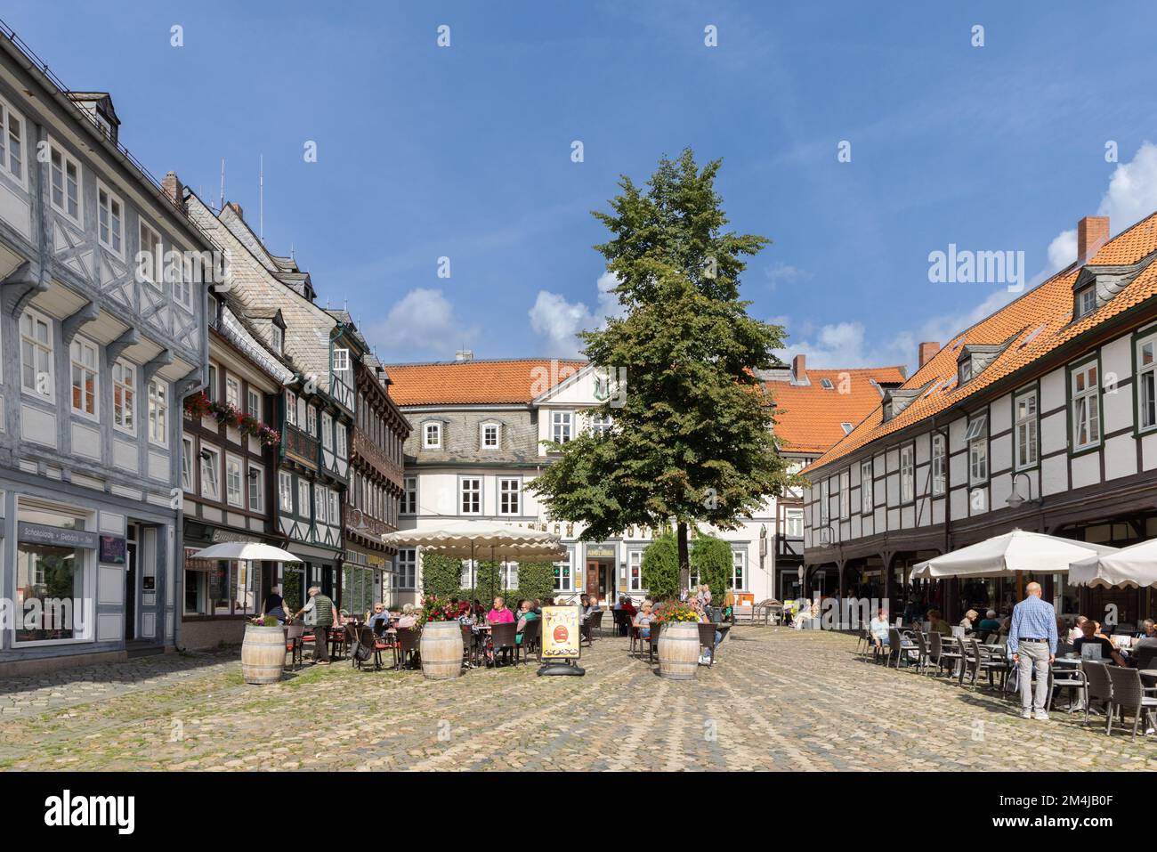 Goslar, Germany - September 12, 2022: Historic Market square in old ...