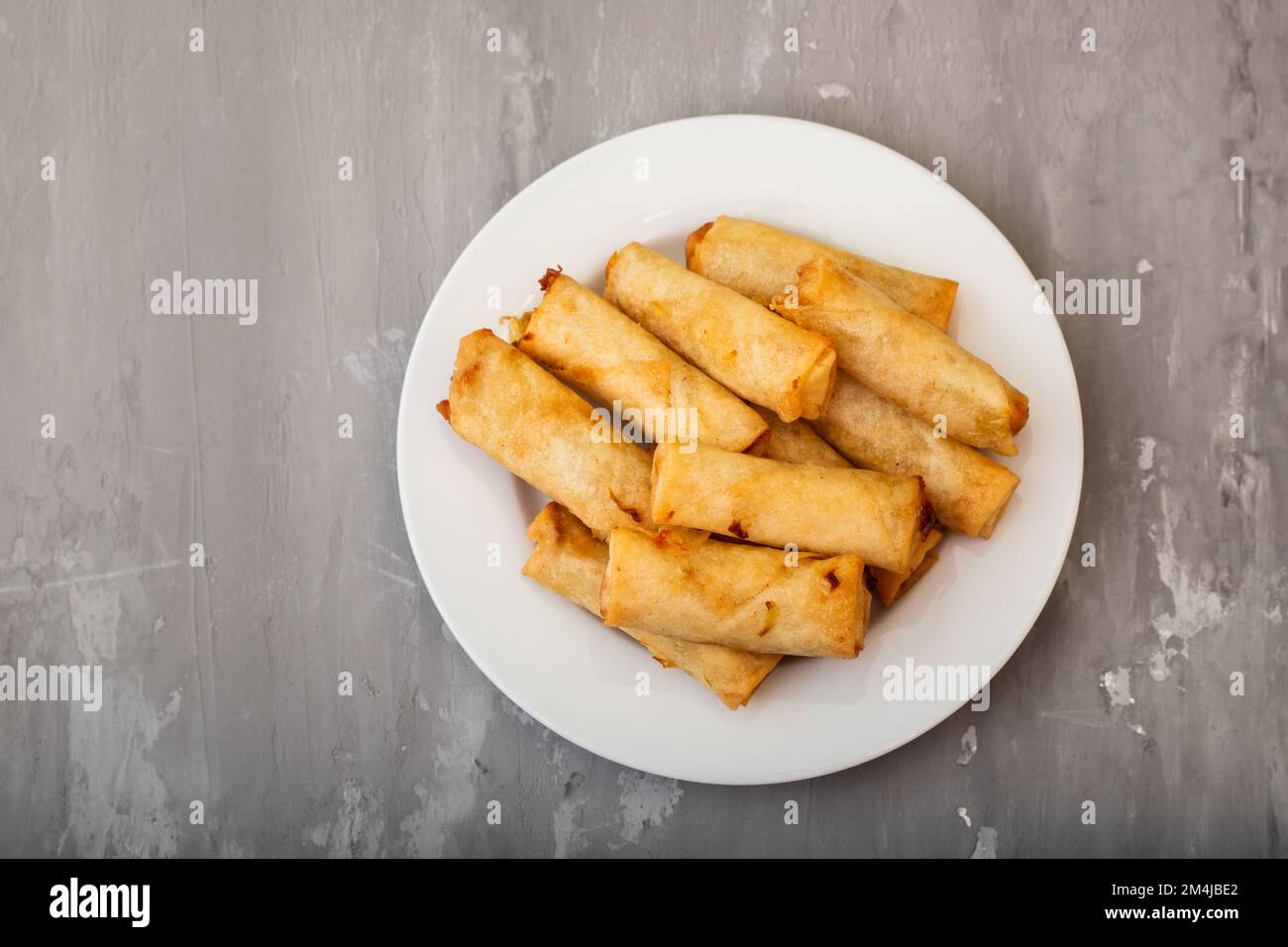 Crispy spring rolls filled savory hi-res stock photography and images ...