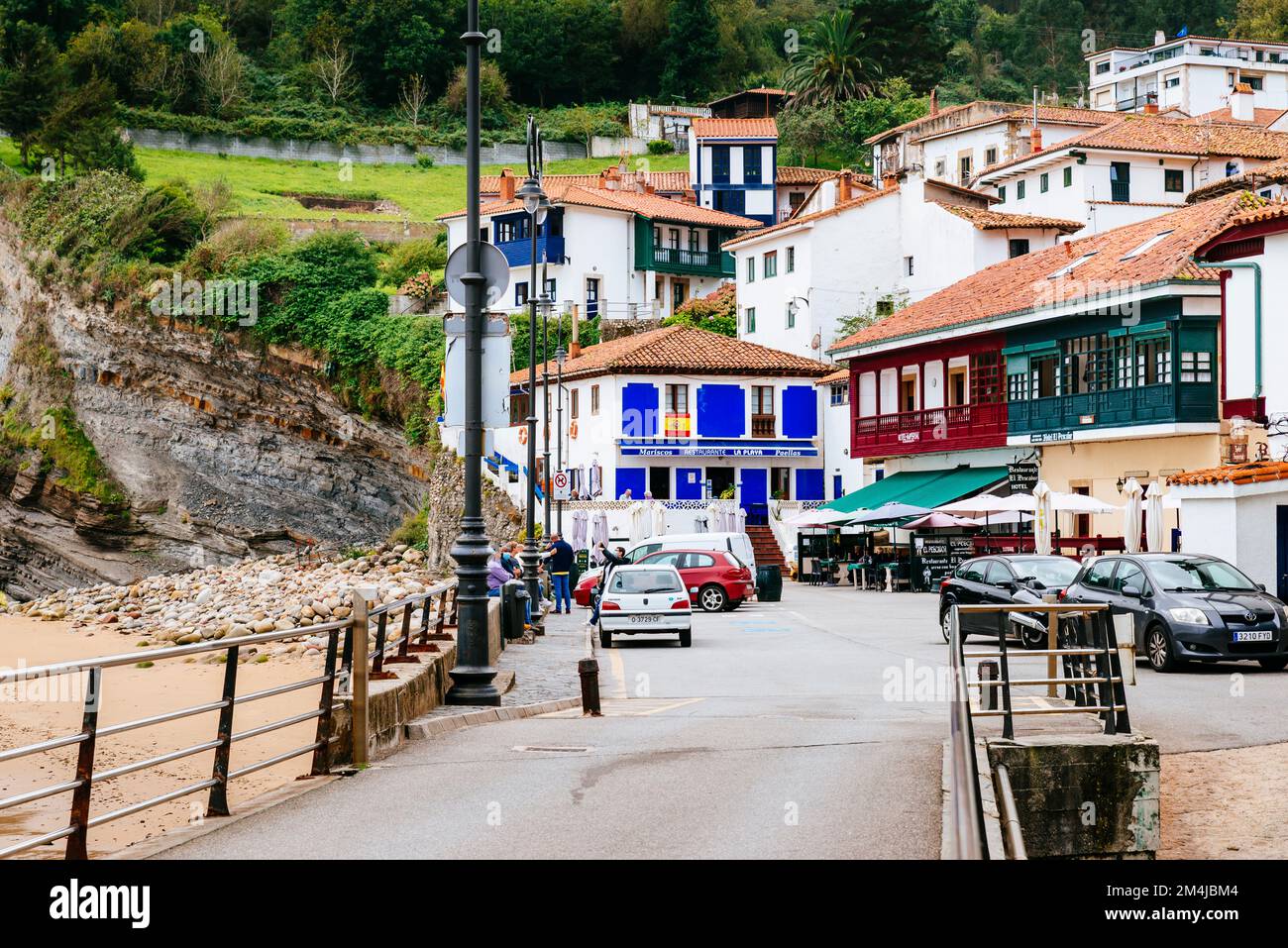 The fishing village of Tazones, Principality of Asturias, Spain, Europe ...