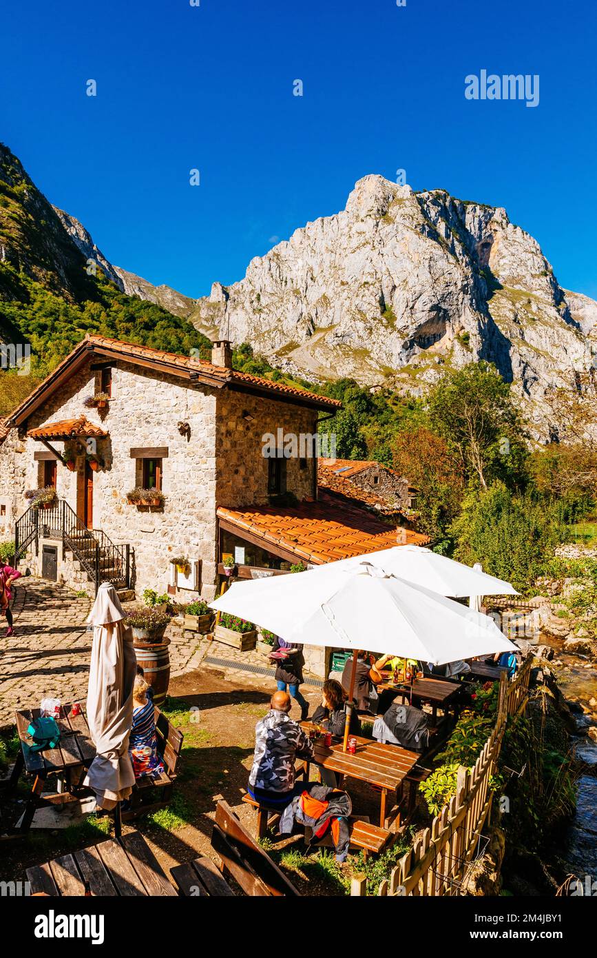Bulnes de Abajo, La Villa, in the Picos de Europa National Park. Bulnes ...