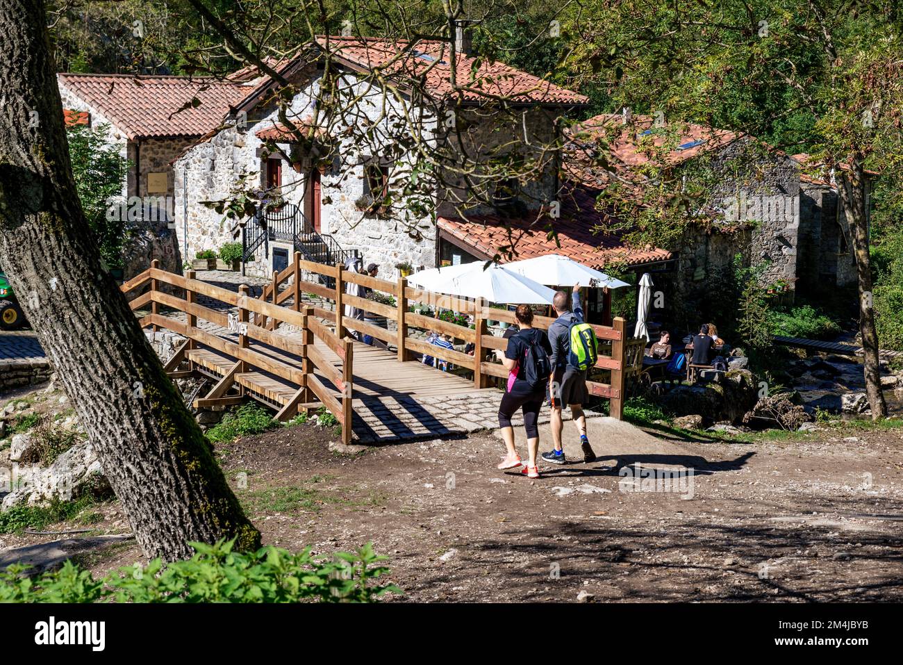 Bulnes de Abajo, La Villa, in the Picos de Europa National Park. Bulnes ...
