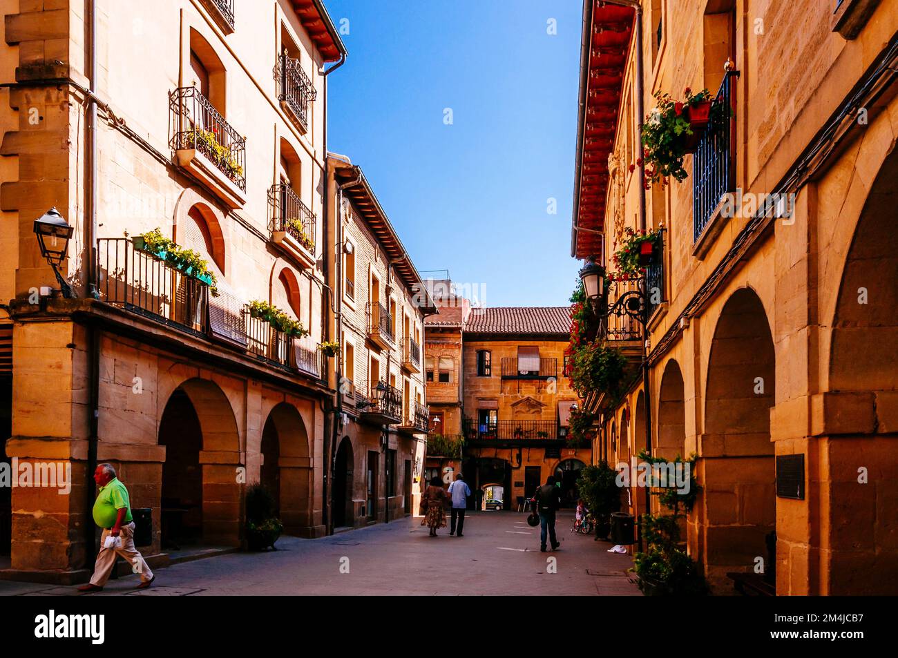 Plaza Mayor, Main Square. Laguardia, Álava, Basque Country, Spain ...
