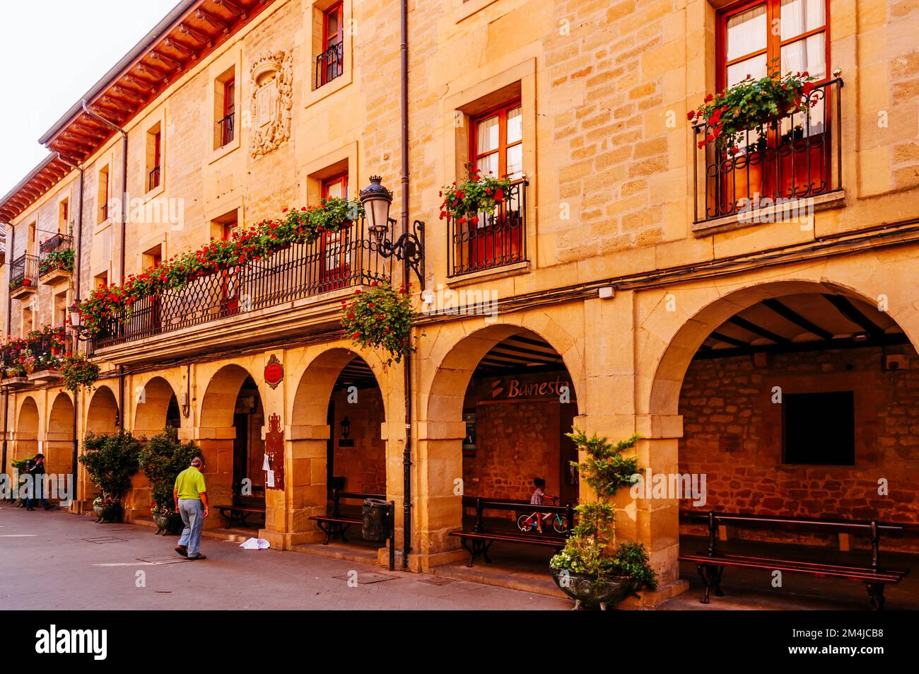 Plaza Mayor, Main Square. Laguardia, Álava, Basque Country, Spain ...
