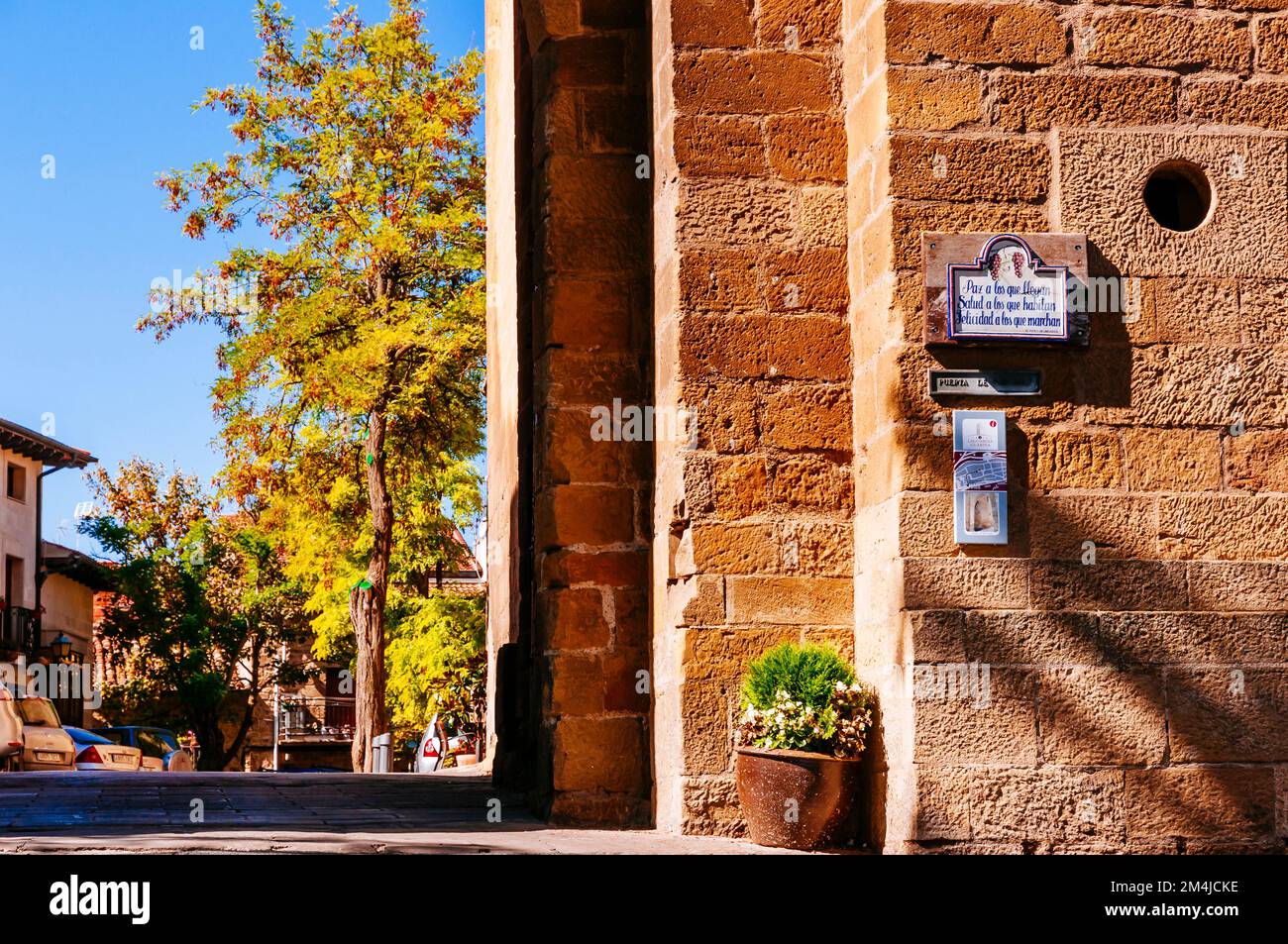 San Juan Gate, one of the entrances to the walled town. Laguardia ...