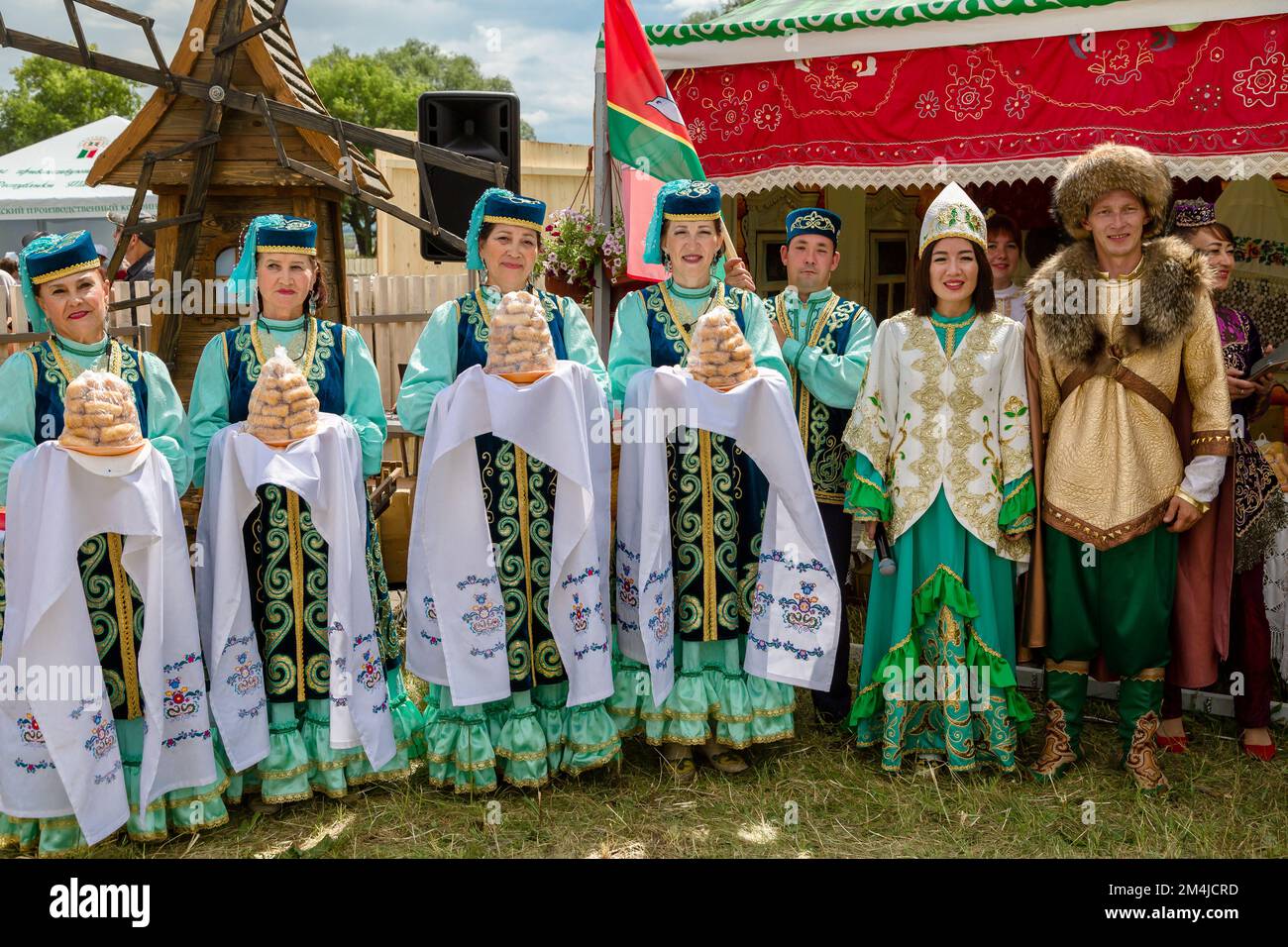 Kazan, Republic of Tatarstan, Russia - July 3, 2021: Sabantuy, the ...