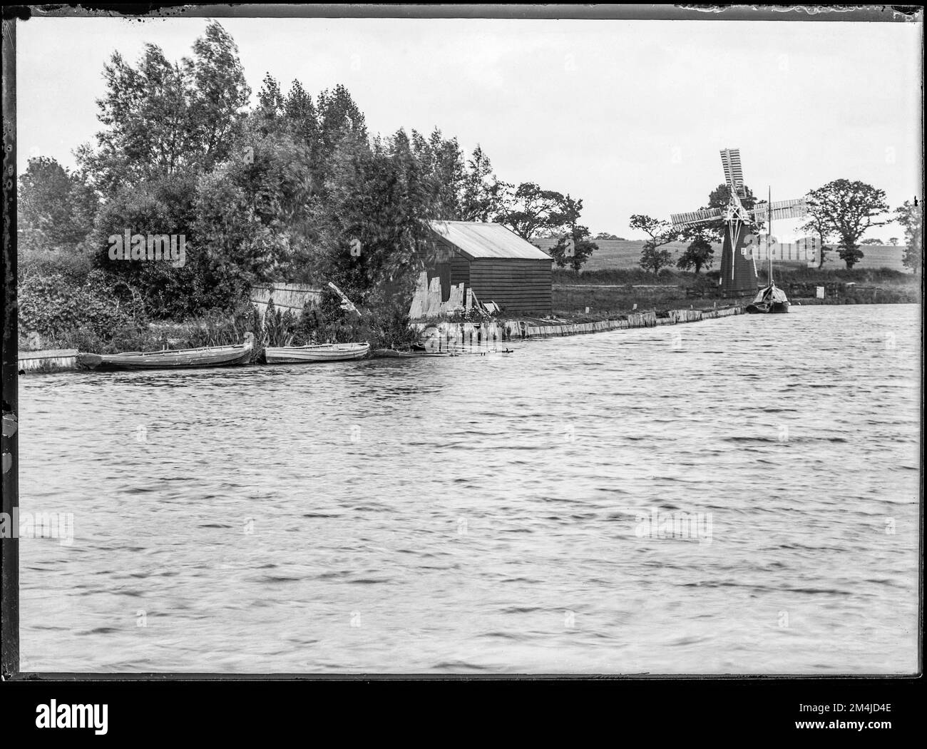 A photograph of Thurne Wind Pump in the Norfolk Broads. Believed to ...