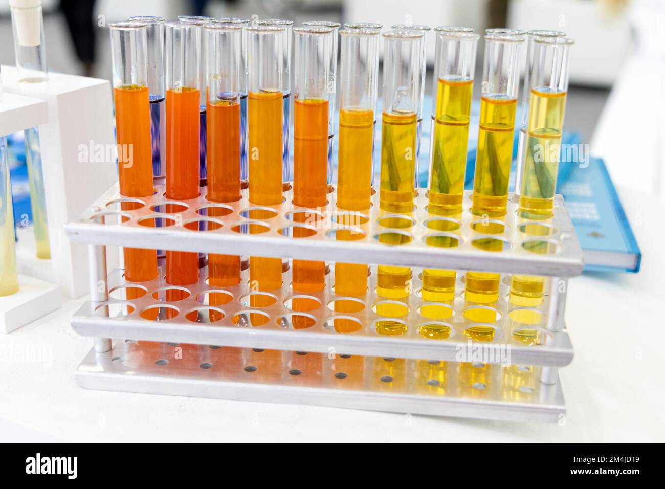 colorful test tubes in a chemical laboratory Stock Photo - Alamy