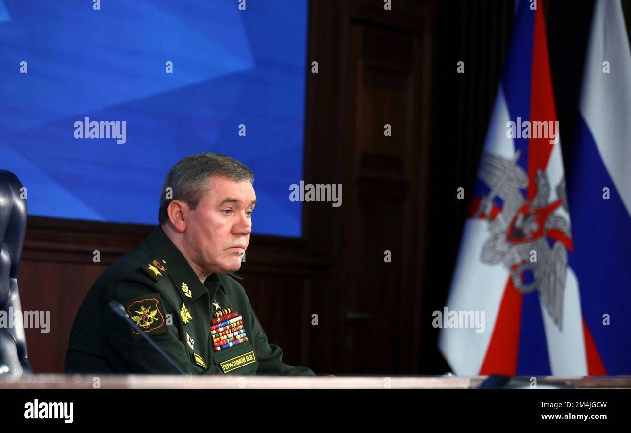 Moscow, Russia. 21st Dec, 2022. Russian Chief of the Russian General ...