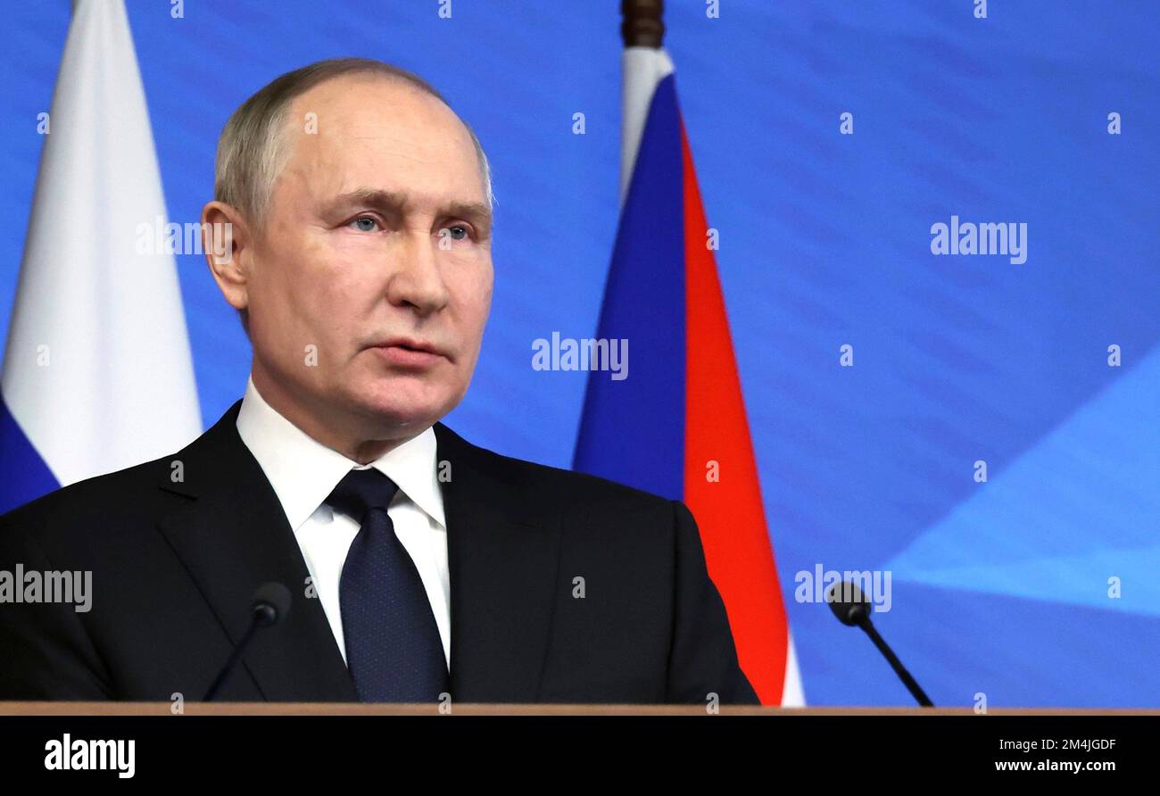 Moscow, Russia. 21st Dec, 2022. Russian President Vladimir Putin ...