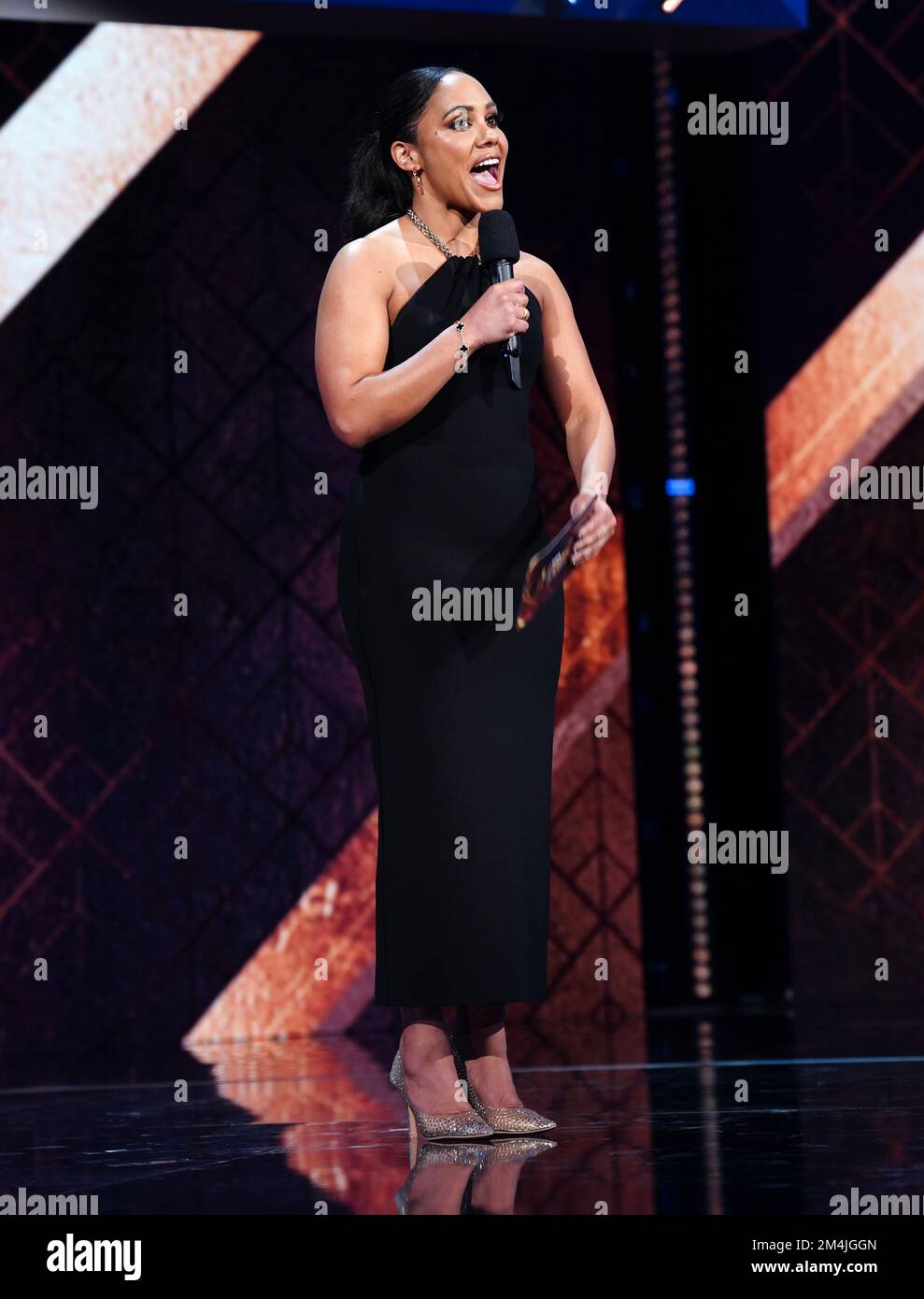 Alex Scott during the BBC Sports Personality of the Year Awards 2022 ...