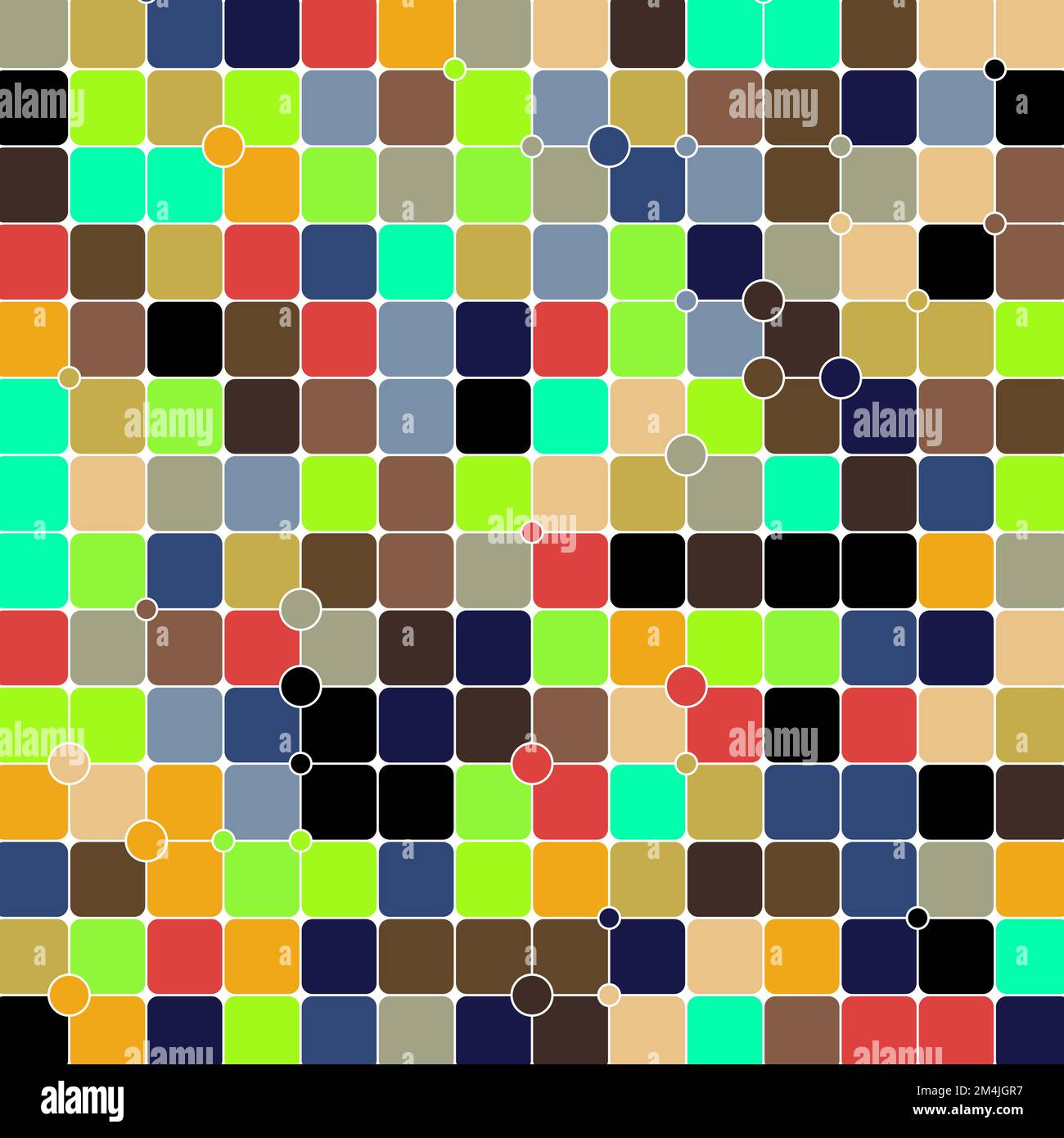 Color checkered squares background generative pattern illustration ...