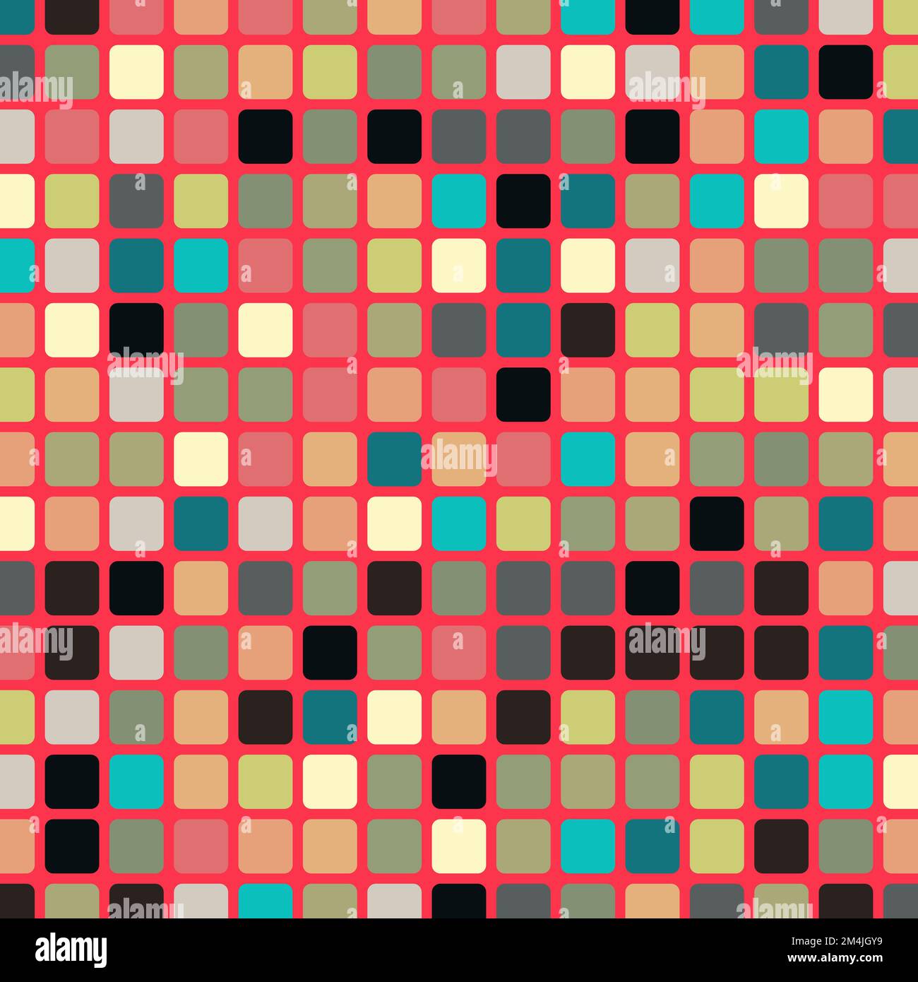 Color checkered squares background generative pattern illustration ...