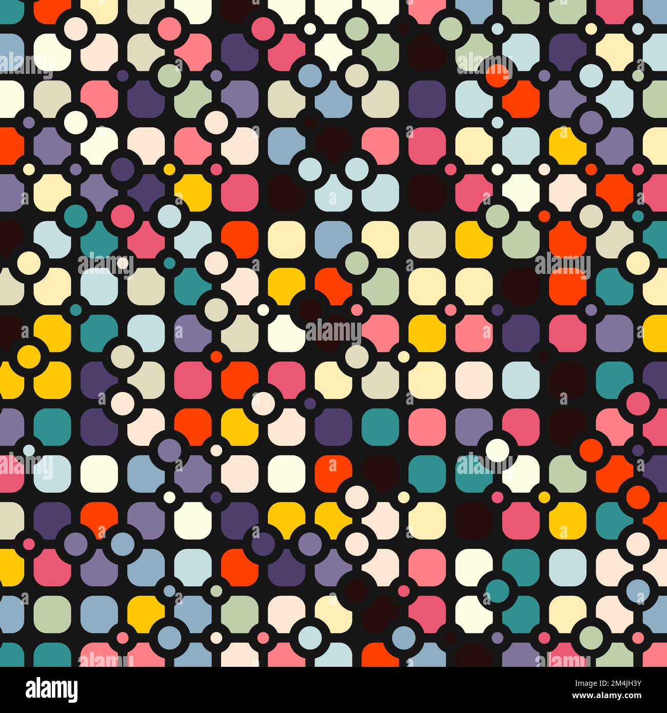 Color checkered squares background generative pattern illustration ...