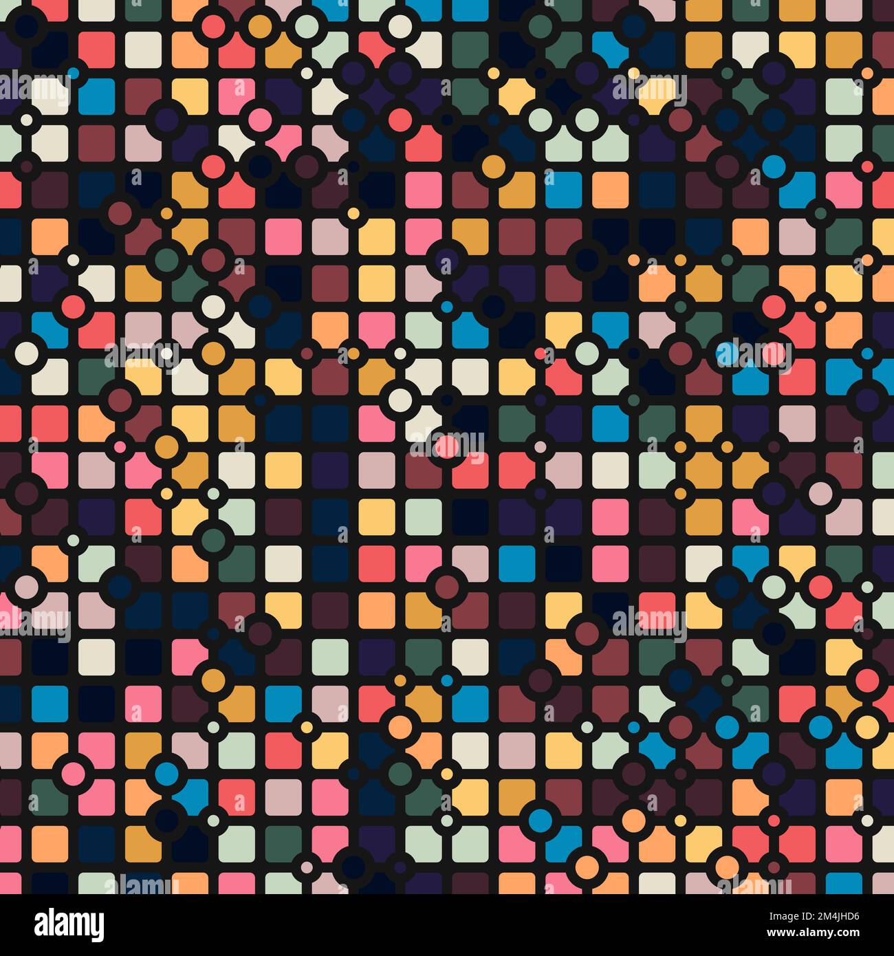 Color checkered squares background generative pattern illustration ...