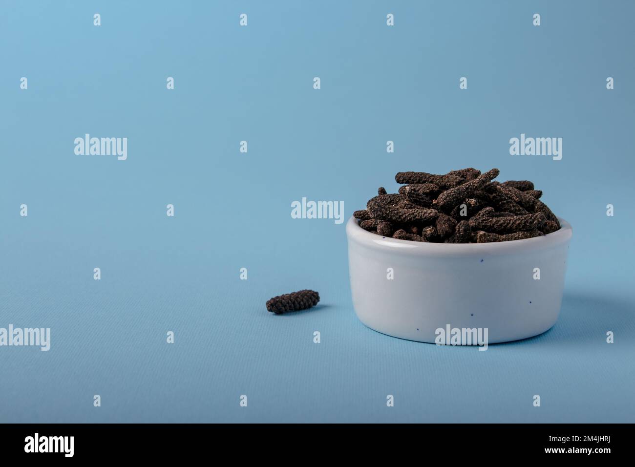 Dry Indian long pepper (Piper Longum ,Piper retrofractum, Pippali ...