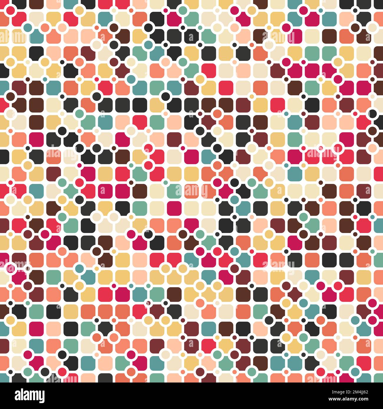 Color checkered squares background generative pattern illustration ...