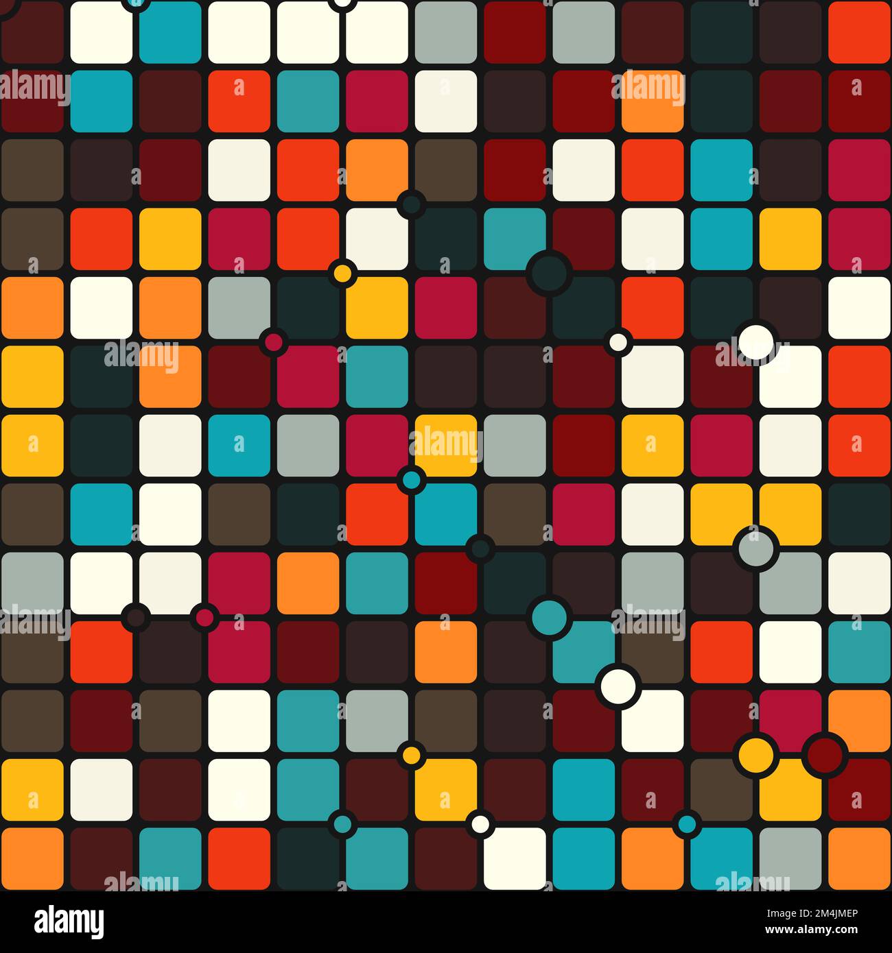 Color checkered squares background generative pattern illustration ...