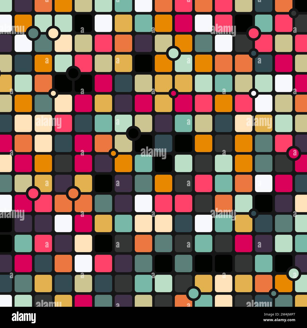 Color checkered squares background generative pattern illustration ...