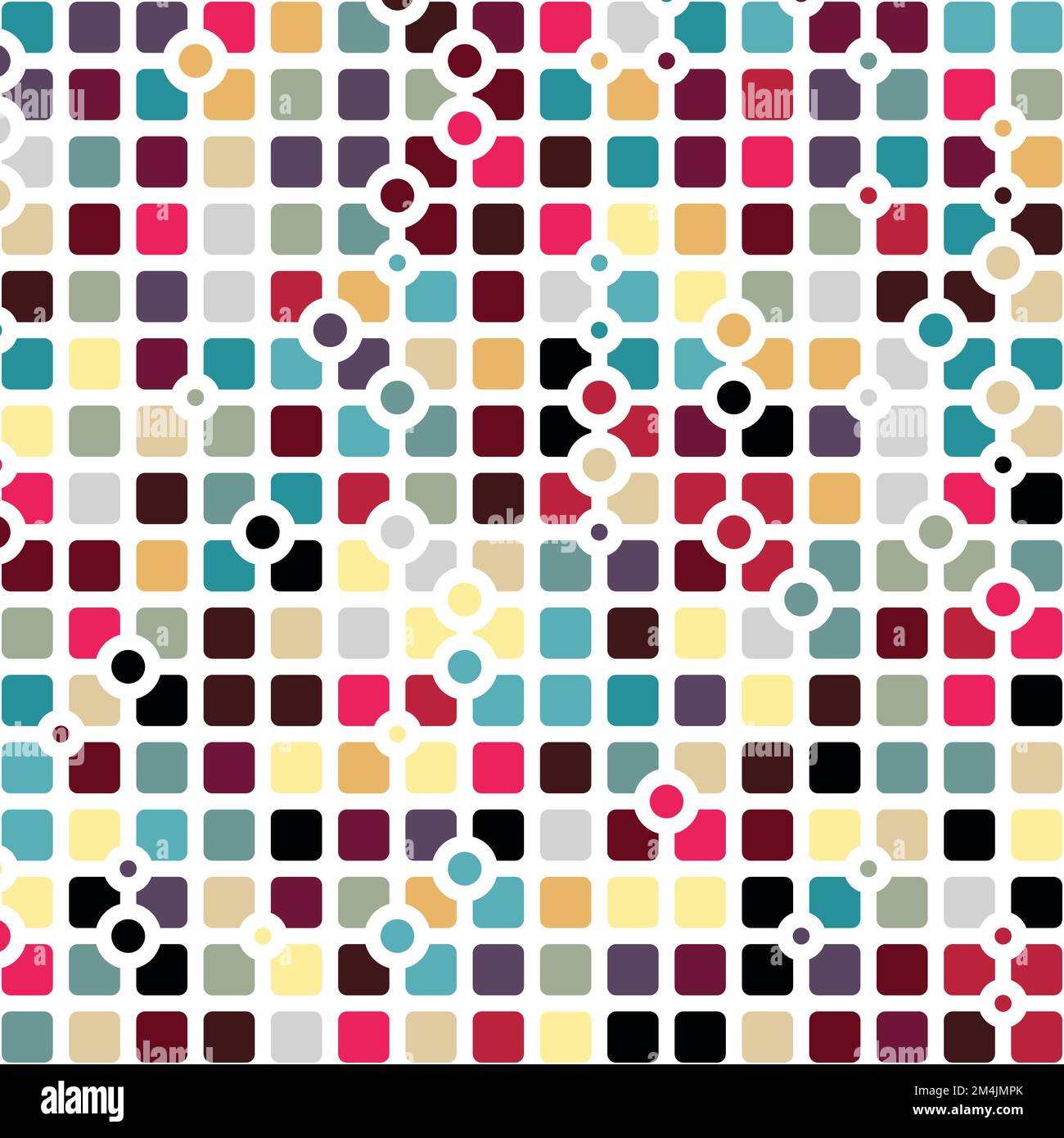 Color checkered squares background generative pattern illustration ...